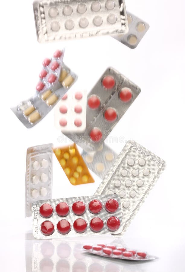 Pills in Blister Pack. Capsules and Tablets are Packaged in Blisters ...