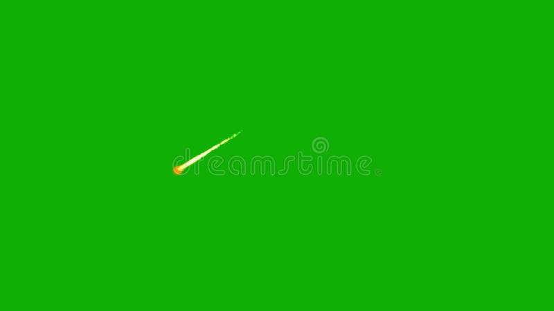 Falling Meteor Motion Graphics with Green Screen Background Stock Video ...