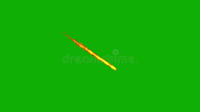 Falling Meteor Motion Graphics with Green Screen Background Stock Video ...