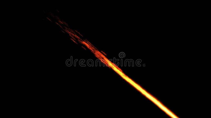 Falling Meteor Motion Graphics with Plain Black Background Stock Video ...