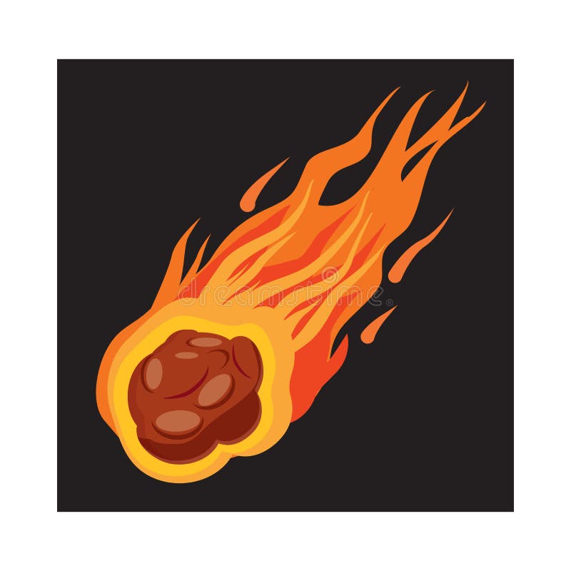 Meteorite Icon, Cartoon Style Stock Vector - Illustration of alien ... Meteorite Icon, Cartoon Style Stock Vector - Illustration of alien ...