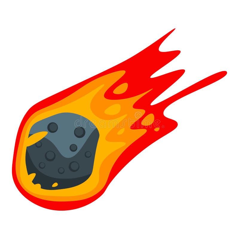 Flame Meteorite Icon, Cartoon Style Stock Vector - Illustration of ... Flame Meteorite Icon, Cartoon Style Stock Vector - Illustration of ...