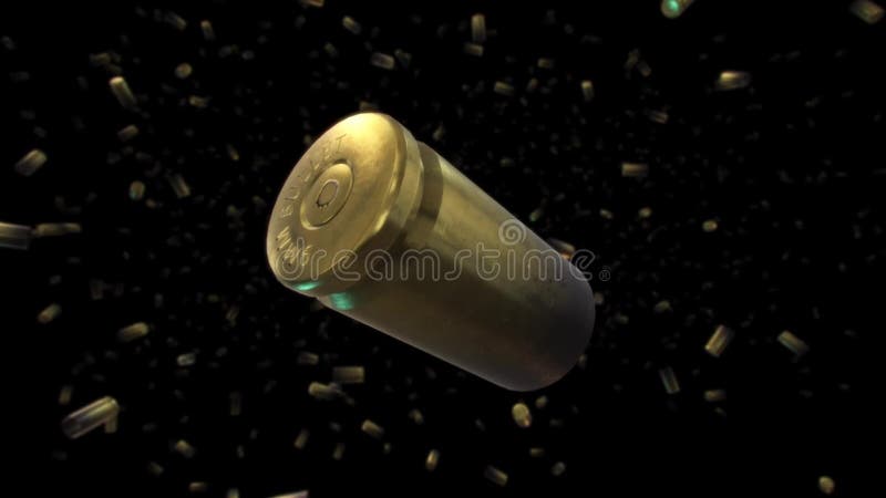 9mm Bullet Shells on a Reflective Surface Stock Footage - Video of ...