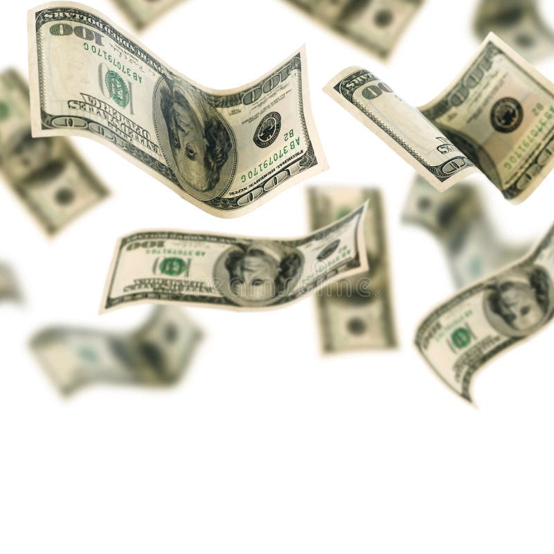 Falling Money stock photo. Image of closeup, idea, america - 10726438