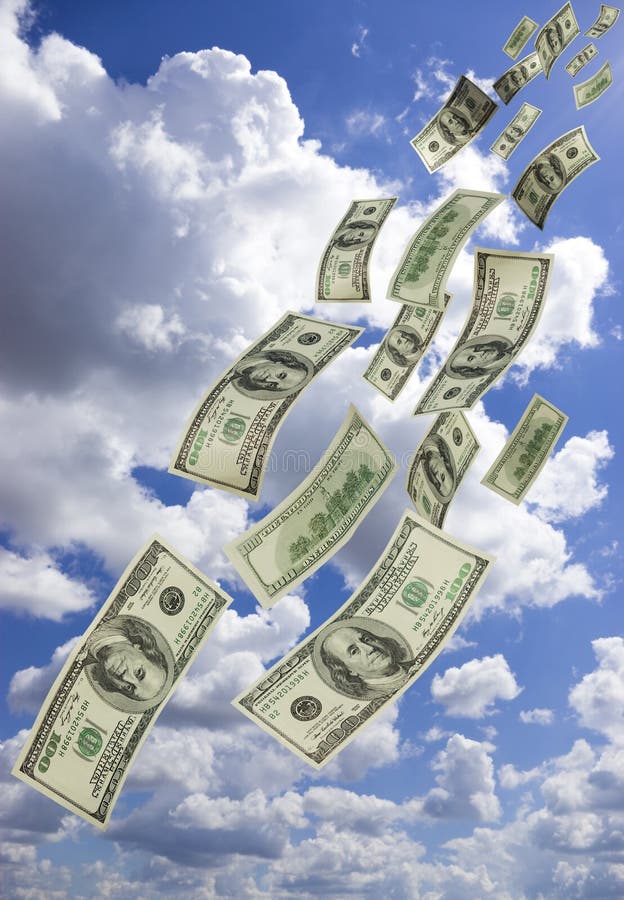 Falling money stock photo. Image of money, summer, success - 8482896