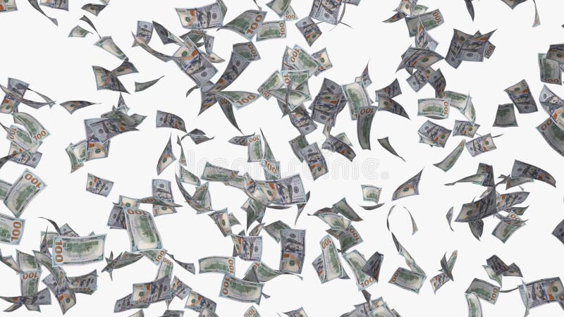 Falling Money Rain Concept Illustration Stock Illustration ...