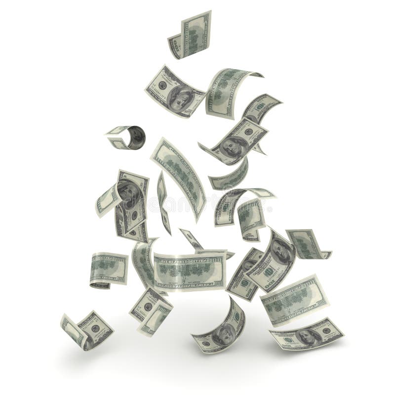 Money Falling Animated Gif