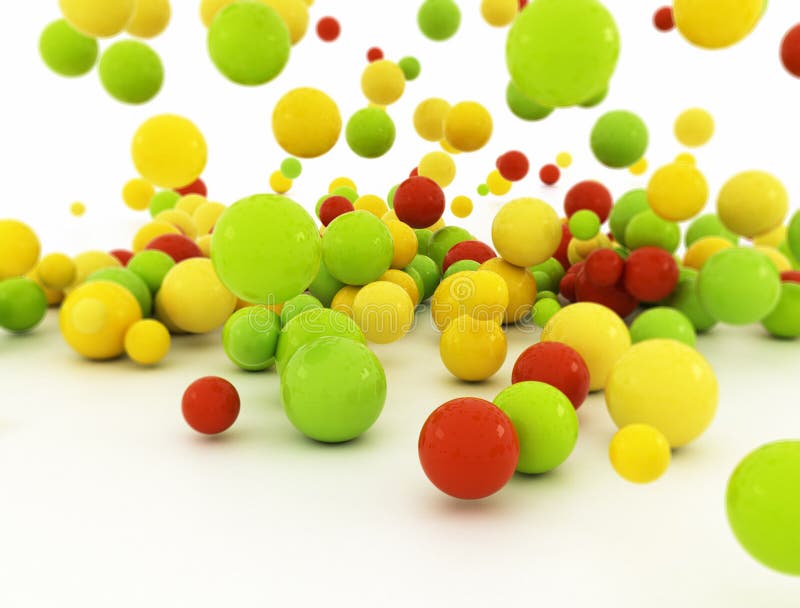Falling Multi Colored Balls Stock Image - Image of colorful, fall ...