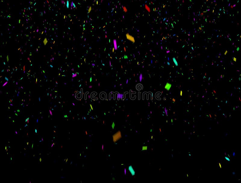Falling Multicolor Confetti Falling Loop with Alpha Stock Video - Video ...