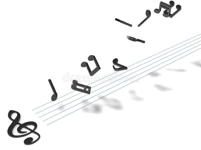 Falling Music Notes Stock Illustrations – 490 Falling Music Notes Stock ...