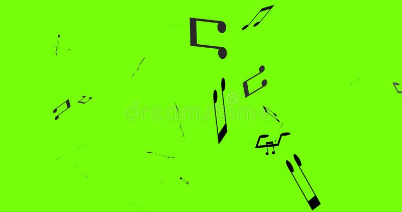 Green Notes Perfume Glyph Icon Animation Stock Footage - Video of ...