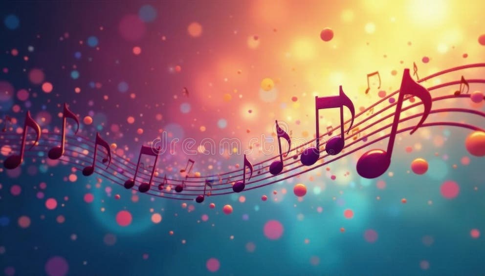 Falling Musical Notes, Varying Speed and Intensity , Intensity, Score ...