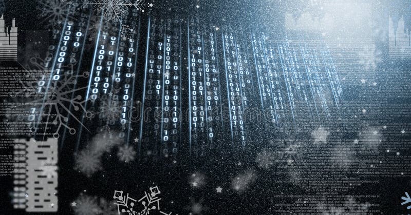 Falling Number Codes Over Some Computer Writing, Program Coding and Technology Concept Stock ...