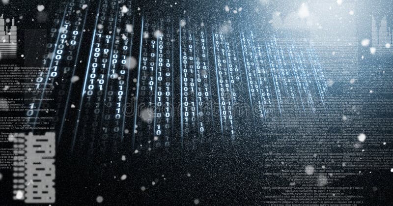 Falling Number Codes Over Some Computer Writing, Program Coding and Technology Concept Stock ...