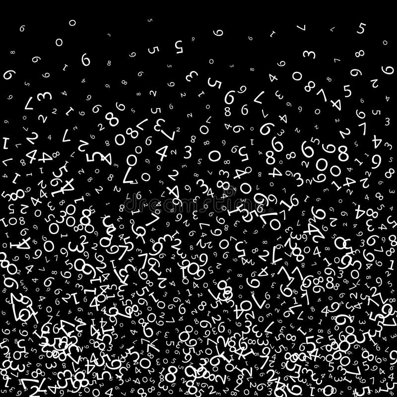 Falling Numbers, Big Data Concept Stock Photo - Image of beautiful ...