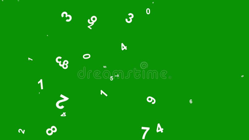 Falling Digital Squares Motion Graphics with Green Screen Background ...