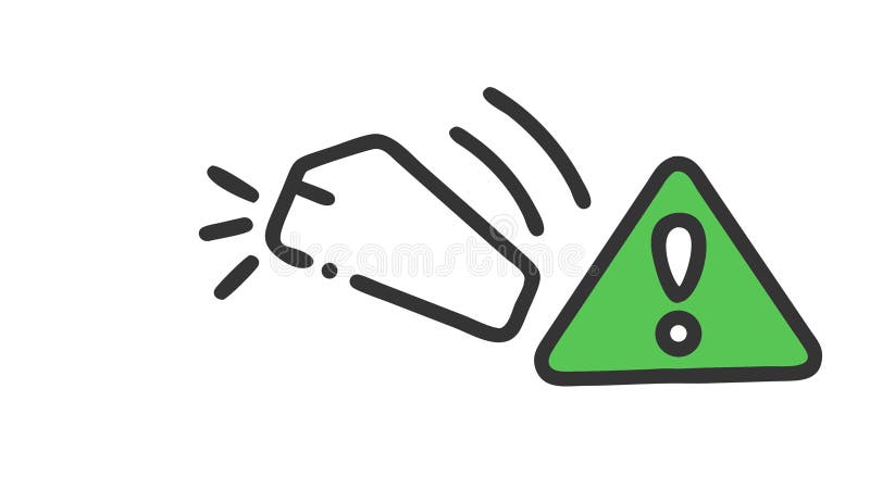 Falling Object Hazard Warning Vector Icon, Safety Symbol, Vector Design ...