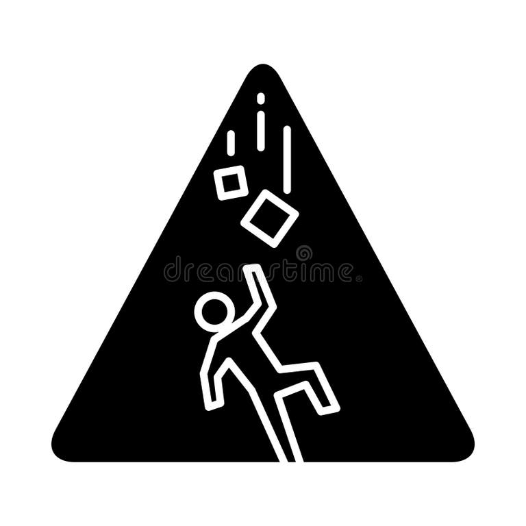 Falling Objects Safety Icon Stock Illustrations – 642 Falling Objects ...