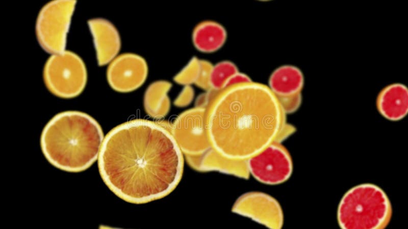 Falling Oranges Background, Loop, with Alpha Channel, 4k Stock Footage ...