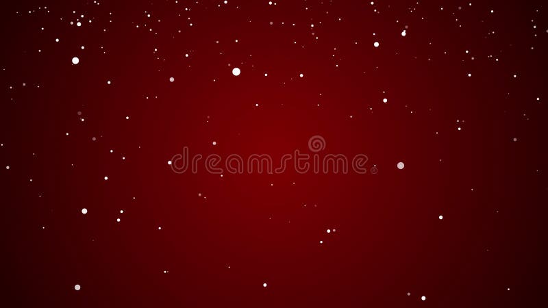 Falling Particles Snowflakes Animation Background. Abstract Snow Fall ...