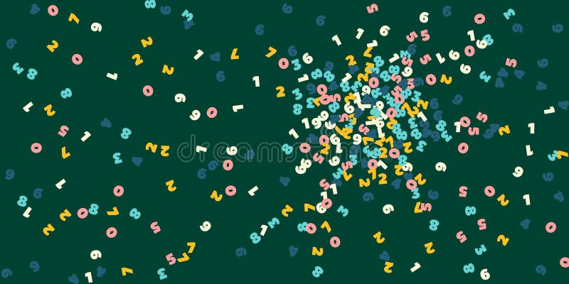 Falling Pastel Numbers. Math Study Stock Photo - Image of characters ...