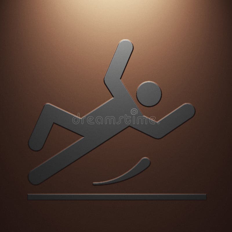 Falling person stock illustration. Illustration of symbol - 6197581