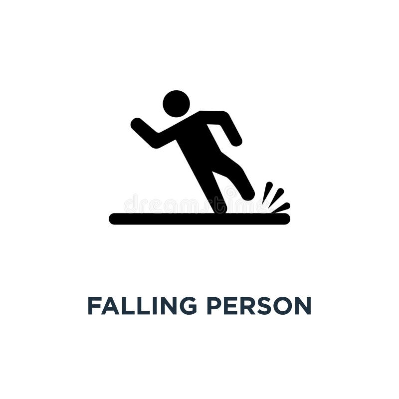 Falling Person Icon. Simple Element Illustration Stock Vector ...