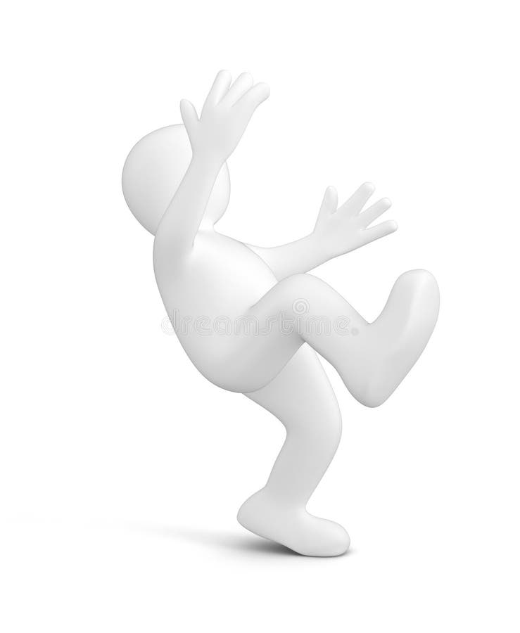 Falling person stock illustration. Illustration of moving - 34604420