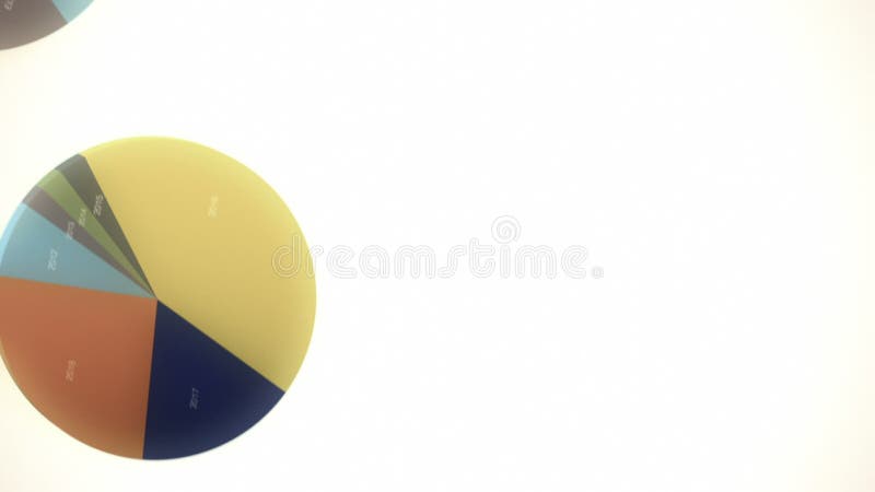 Falling Pie Charts (with Copy Space) Stock Video - Video of seamless ...