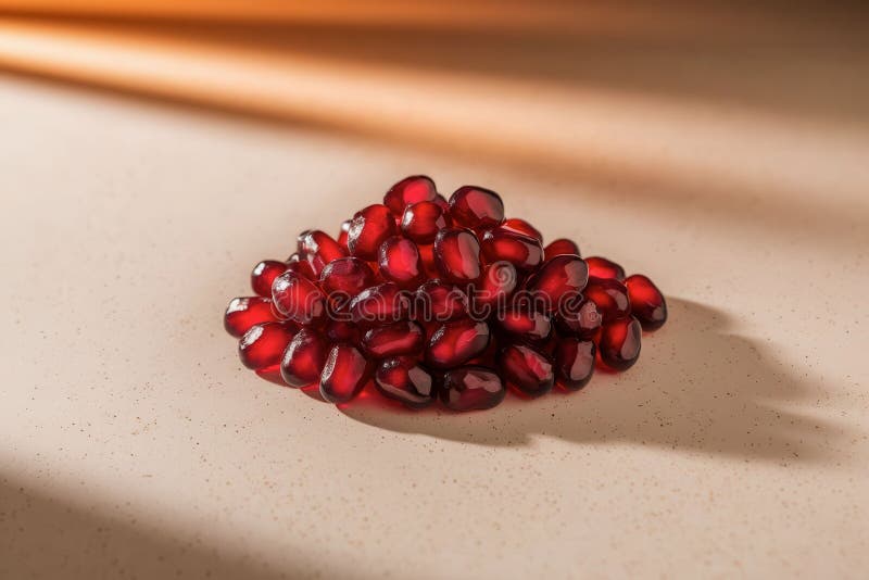 Pomegranate Exploding with Vibrant Seeds Captured in Mid-air during a ...