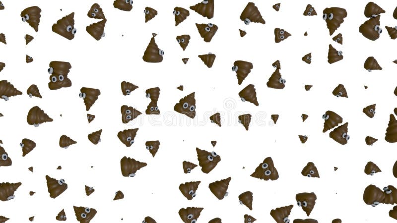Falling poop emoji stock illustration. Illustration of media - 345093026