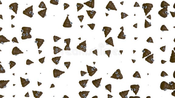 Falling poop emoji stock illustration. Illustration of media - 345093026