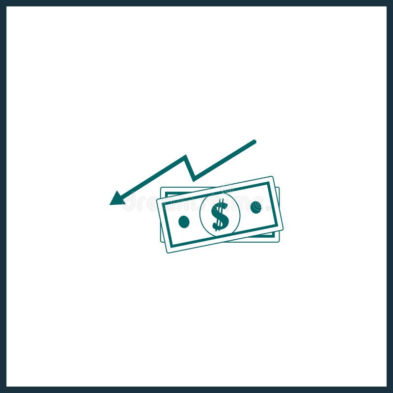 Falling Prices Vector Icon Falling Prices Simple Icon Stock ...