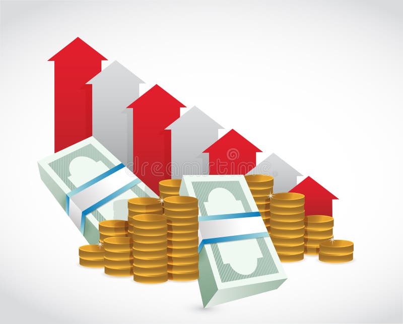 Falling Profits Business Graph Illustration Stock Illustration ...