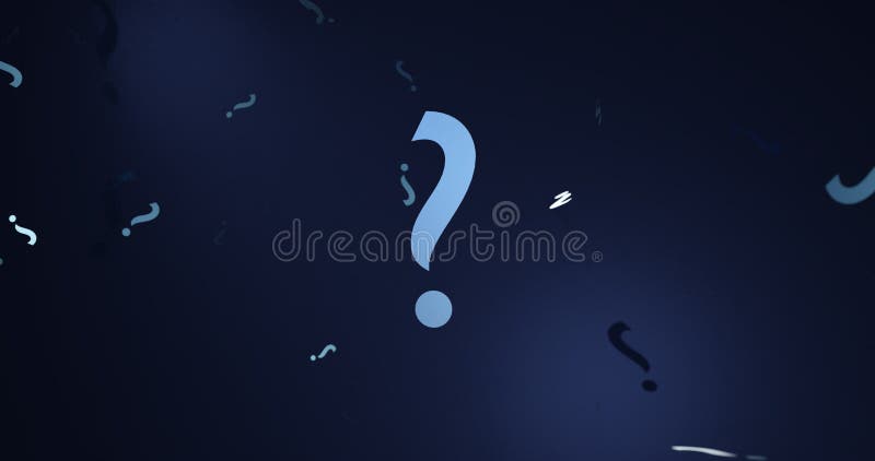 Falling Question Marks. Interrogation Signs on Dark Blue Background ... Falling Question Marks. Interrogation Signs on Dark Blue Background ...