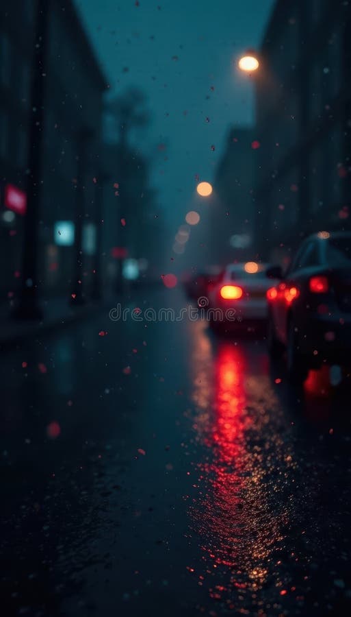 Falling Rain, Dark Background, Blurred Effect, Photography, Rain, Black ...