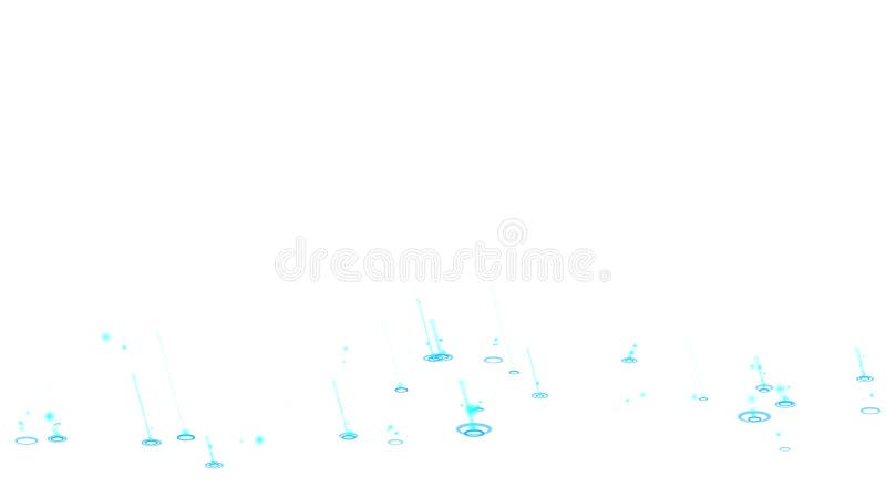 Falling Rain Drops Motion Graphics with Plain White Background Stock ...