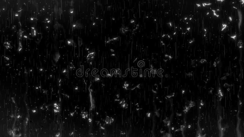 Falling Rain & Water Drops on Glass Loop Overlay V2 Stock Video - Video ...