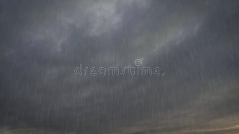 Gently Falling Rain Falling From The Sky