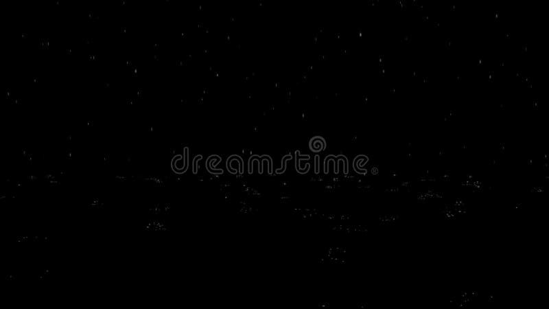 Falling Rain with Splashes on the Ground Overlay Loop Graphic Element ...