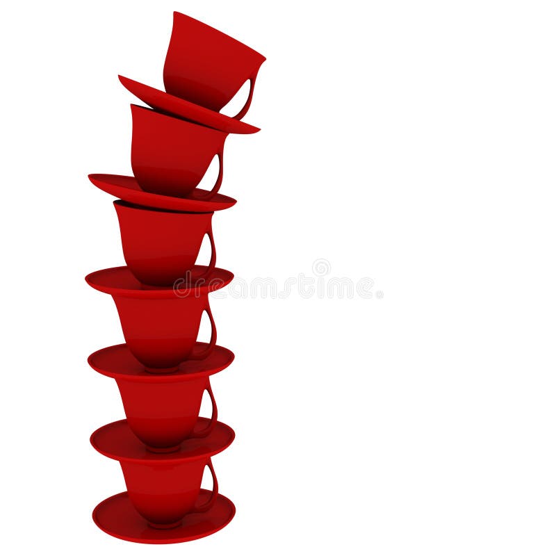 Cups Stack Stock Illustrations – 437 Cups Stack Stock Illustrations ...