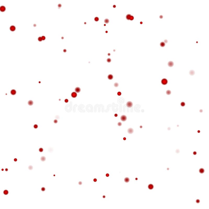 Falling Red Dots with White Background Stock Illustration ...