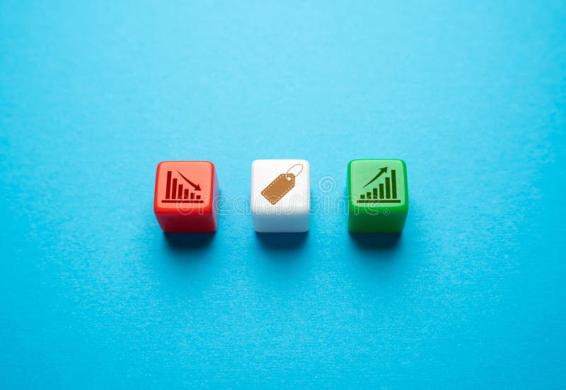 Inflation and Deflation Business Concept Stock Image - Image of ...