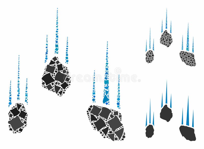 Falling Rocks Composition Icon of Rough Items Stock Illustration ...