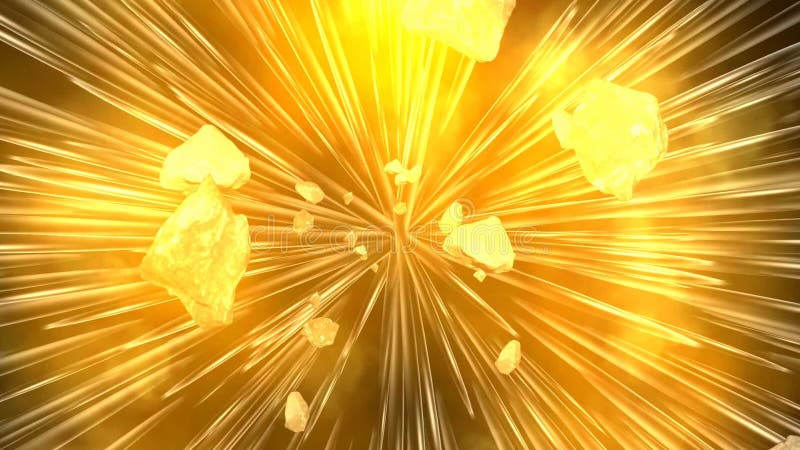 Rocks Stone Falling Rain on the Floor Demolition Collapse Green Screen ...