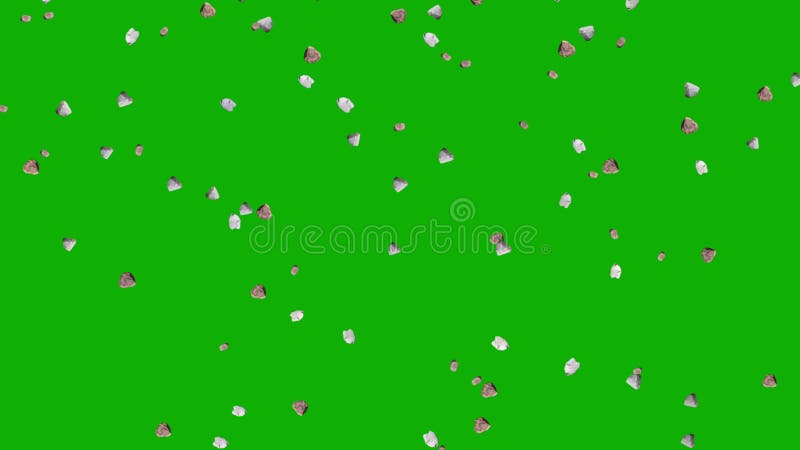 Falling Debris Particles Motion Graphics with Green Screen Background ...