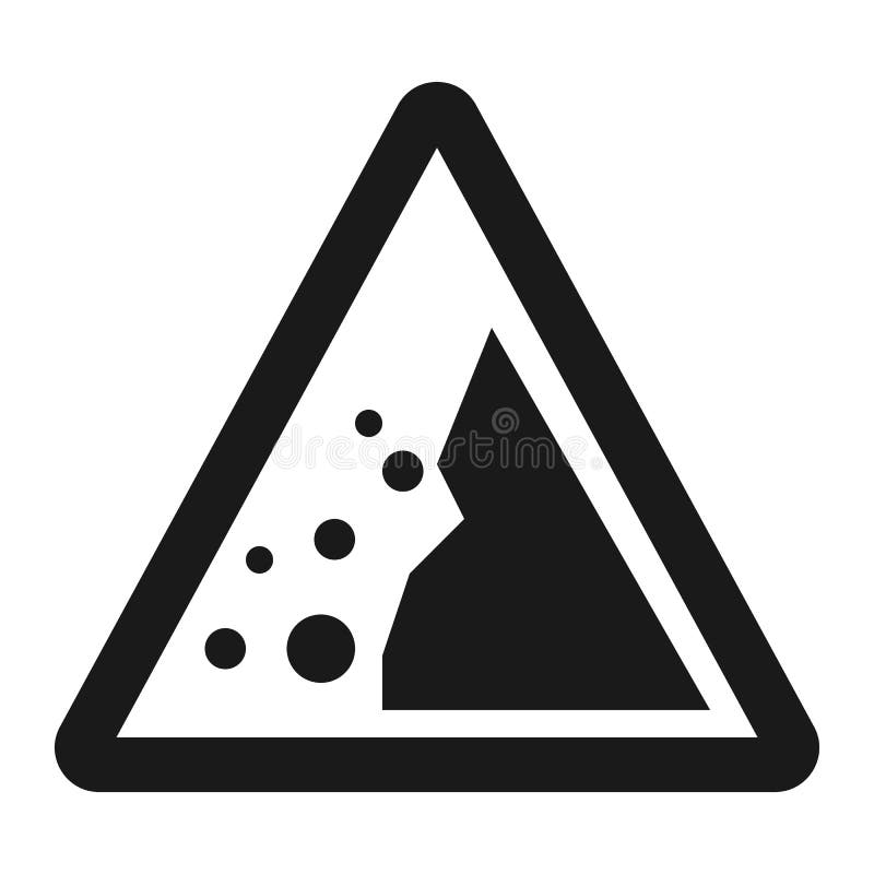 Falling Rocks Clipart