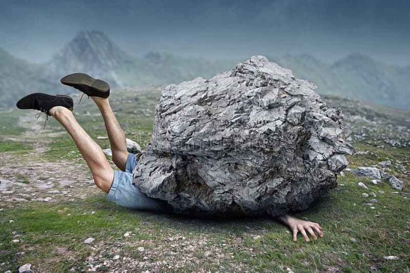 Man With A Walker Falling Down In The Park Stock Image - Image of grass ...