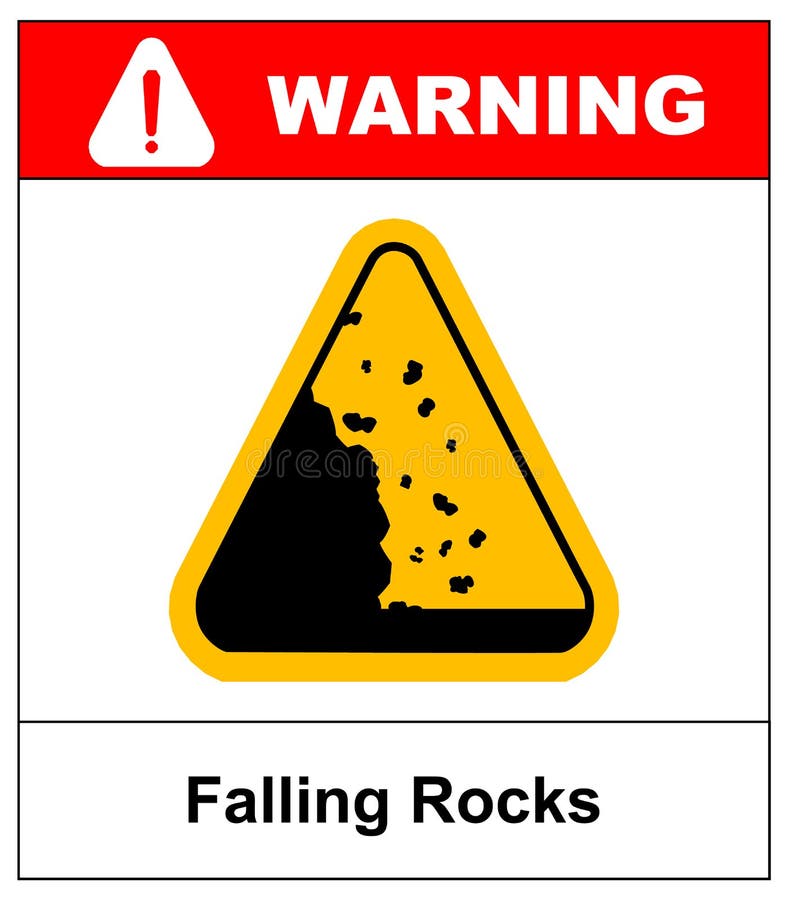 Falling Rocks stock vector. Illustration of drop, disaster - 21977454