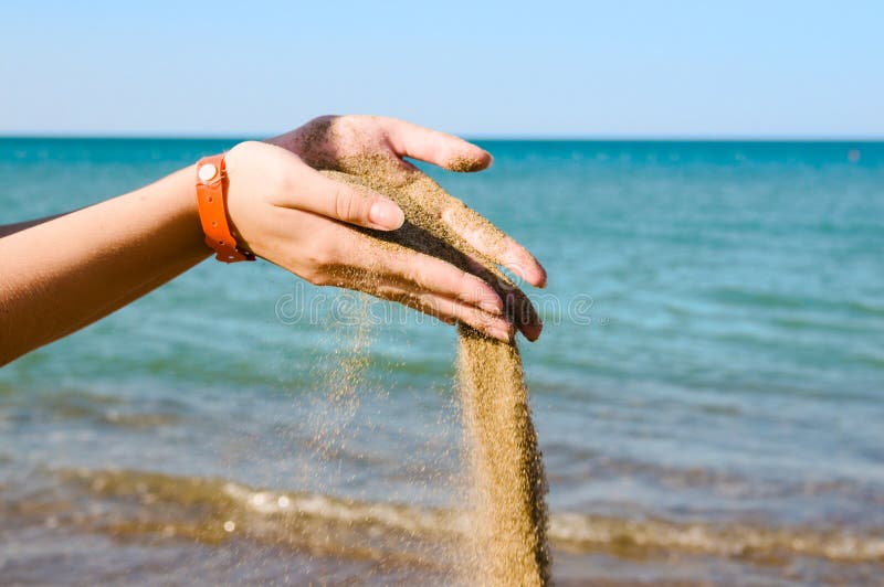 Falling sand stock photo. Image of summer, travel, grain - 5856404